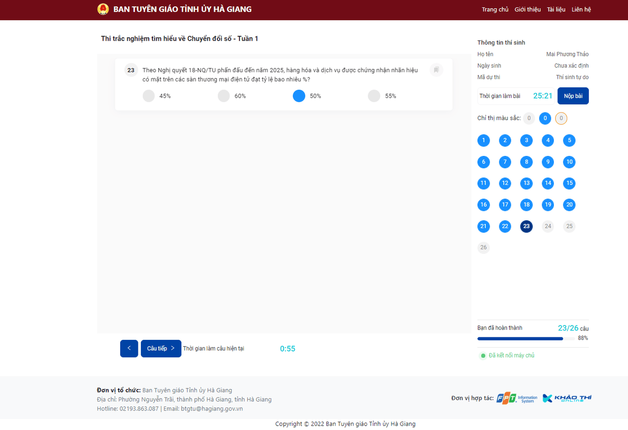 Ha Giang organizes a contest to study digital transformation based on ...