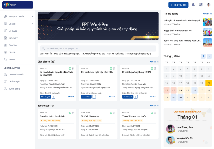 Fpt Spro - Digital workflow for paperless office