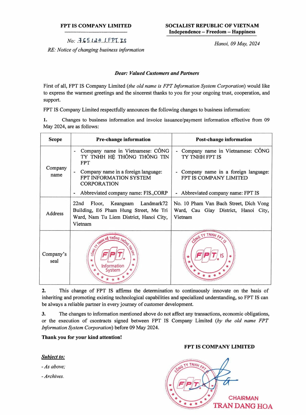 FPT IS officially changes its name and adopts a new brand identity ...