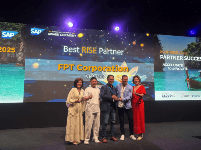 FPT recognized as SAP’s best partner for six consecutive years - FPT IS ...