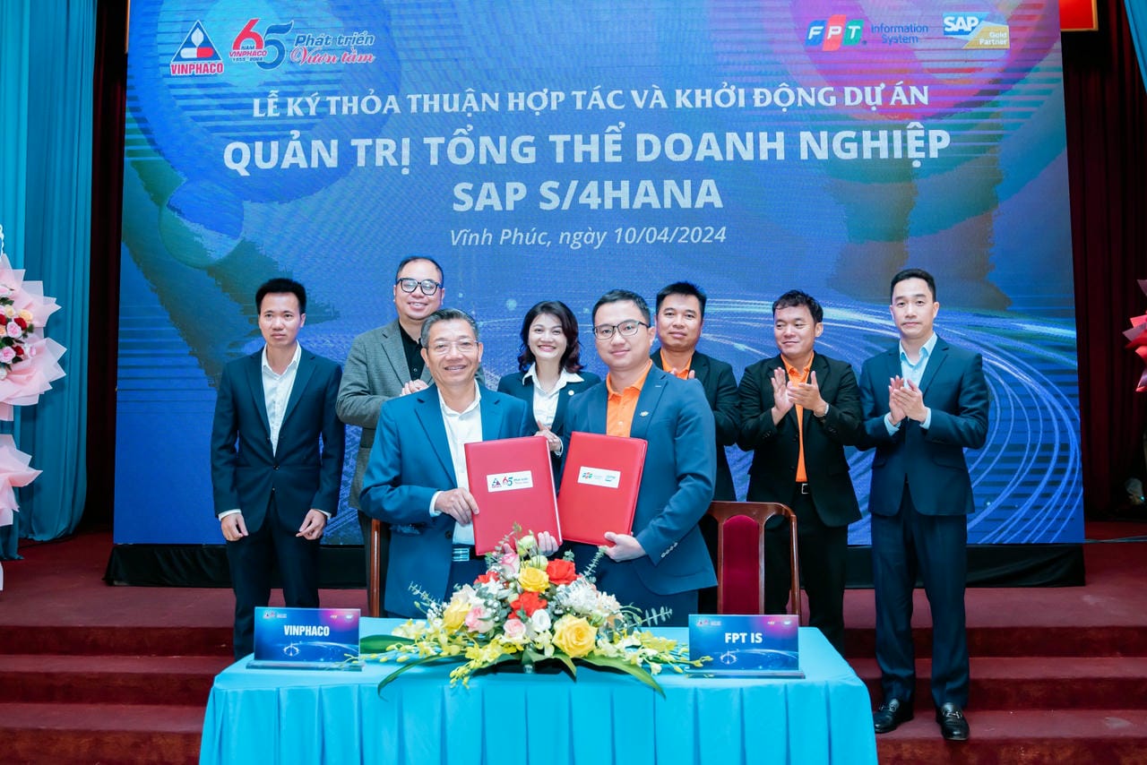 Vinphaco và FPT IS khởi động dự án chuyển đổi số hoạt động quản trị ...