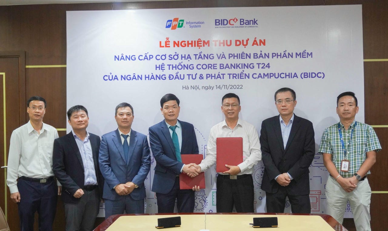 BIDC nghiệm thu dự án nâng cấp Core Banking do FPT IS triển khai
