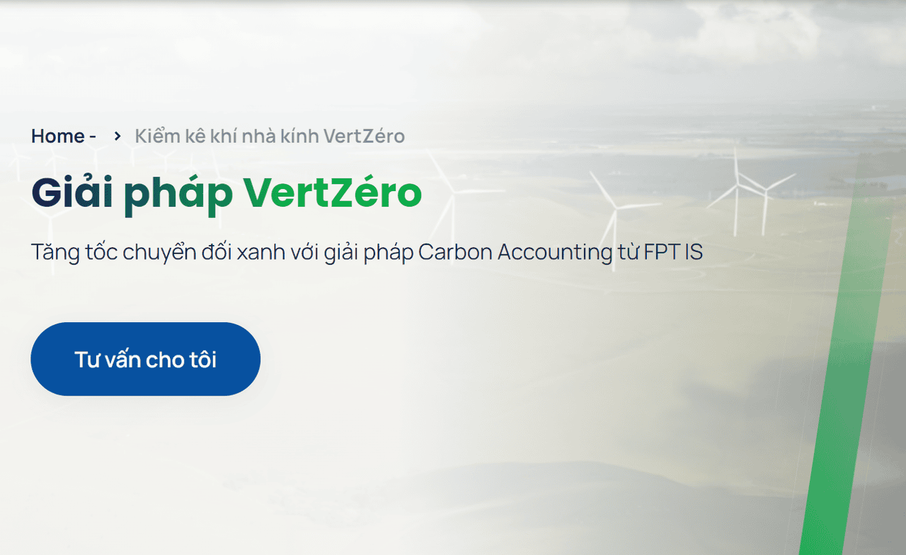 Giải pháp kiểm kê khí nhà kính VertZéro tạo báo cáo khí thải